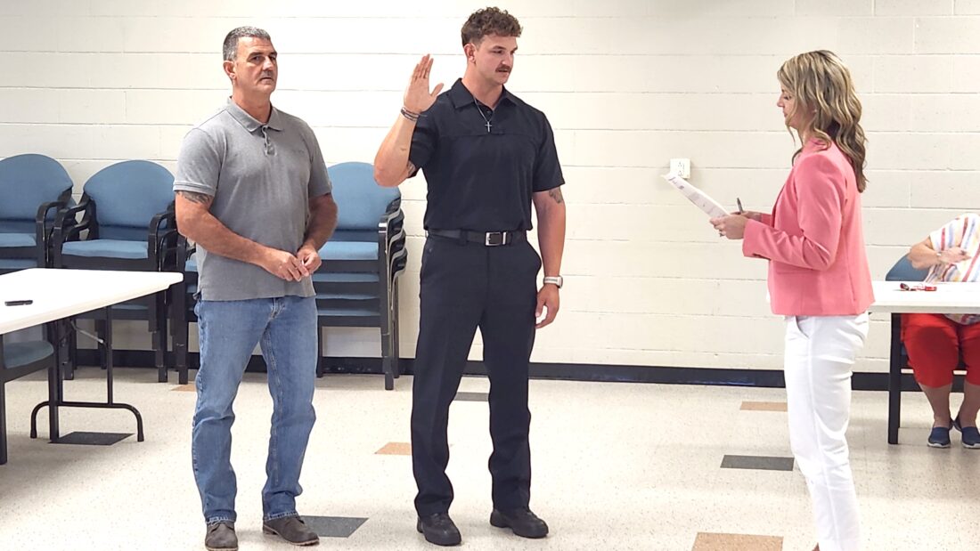 St. Clair Twp. swears in new officer | News, Sports, Jobs - Morning Journal